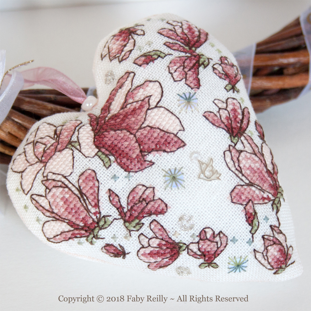 Magnolia Heart - Faby Reilly Designs