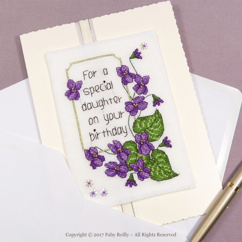 Violet Card - Faby Reilly Designs